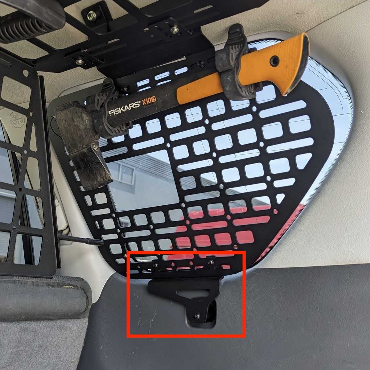 Bracket for Internal MOLLE Panel - LC150/GX460 - Bison Gear